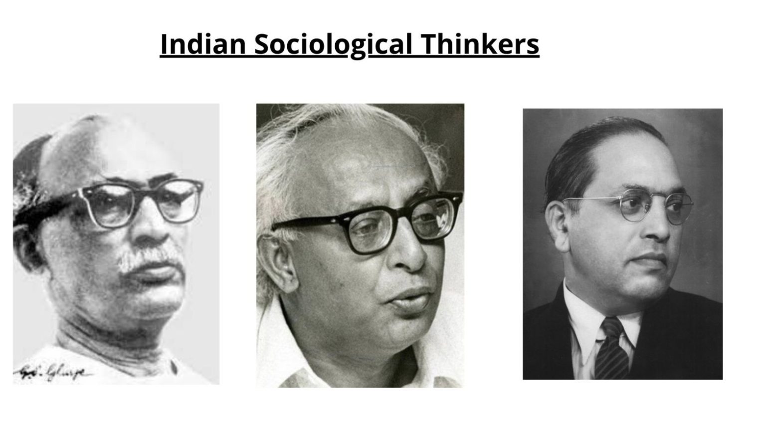 10 Prominent Indian sociologists ( Sociological Thinkers)
